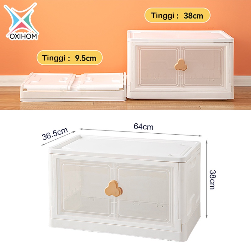 Jual Oxihom Kotak Penyimpanan Lipat Storage Box Lipat Container Plastik ...