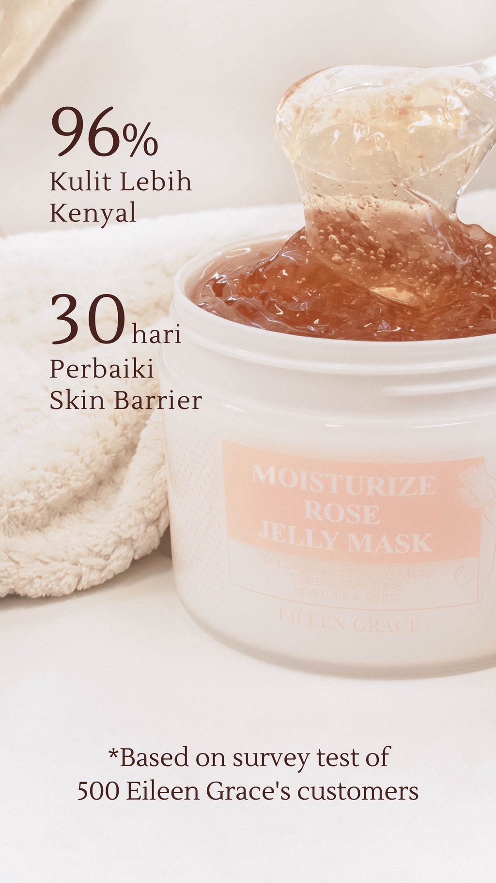 Jual EILEEN GRACE - Moisturize Rose Jelly Mask 300 ml x2 | Masker ...