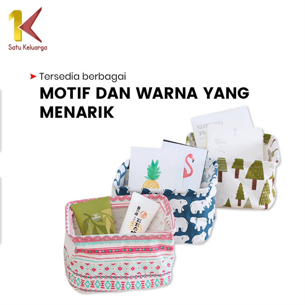Jual Satu Keluarga Desktop Storage Box Keranjang Penyimpanan Serbaguna ...