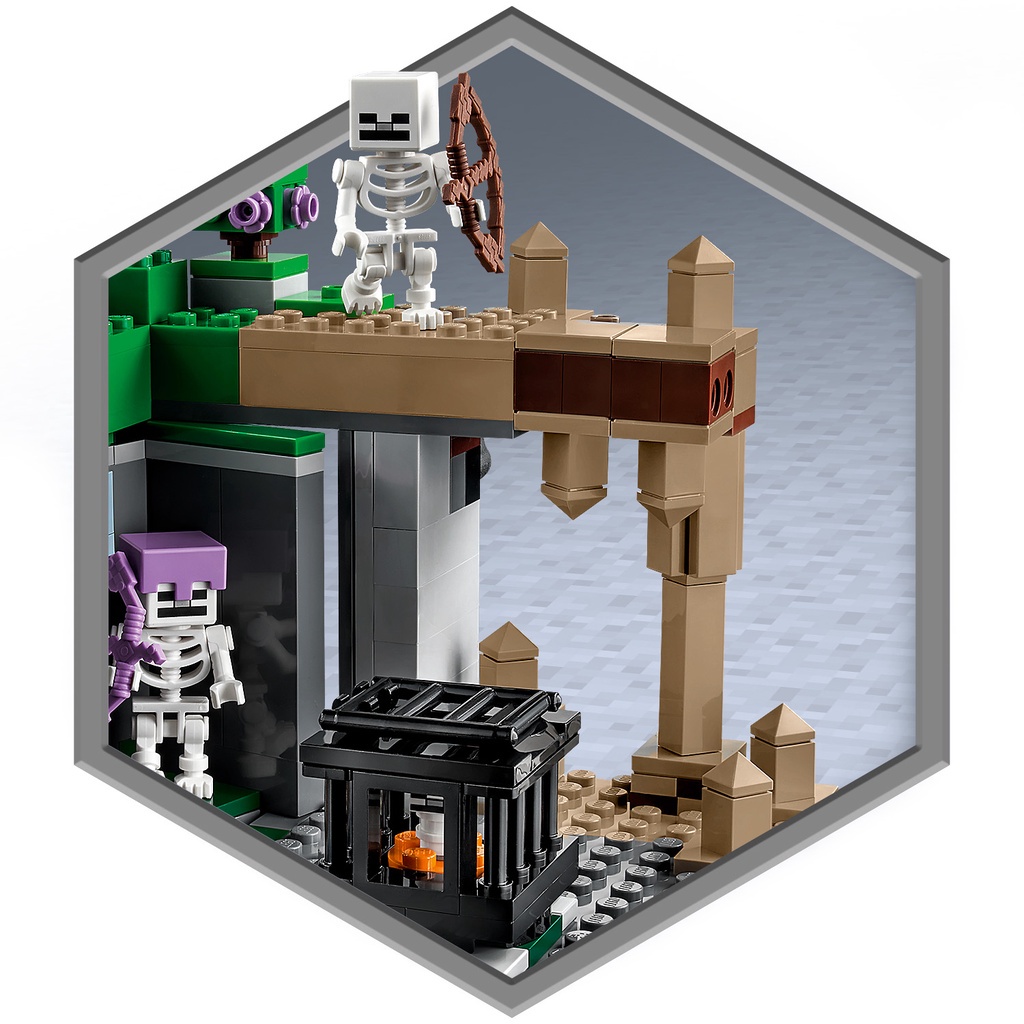 Jual LEGO Minecraft 21189 The Skeleton Dungeon (364 Pieces), Mainan ...