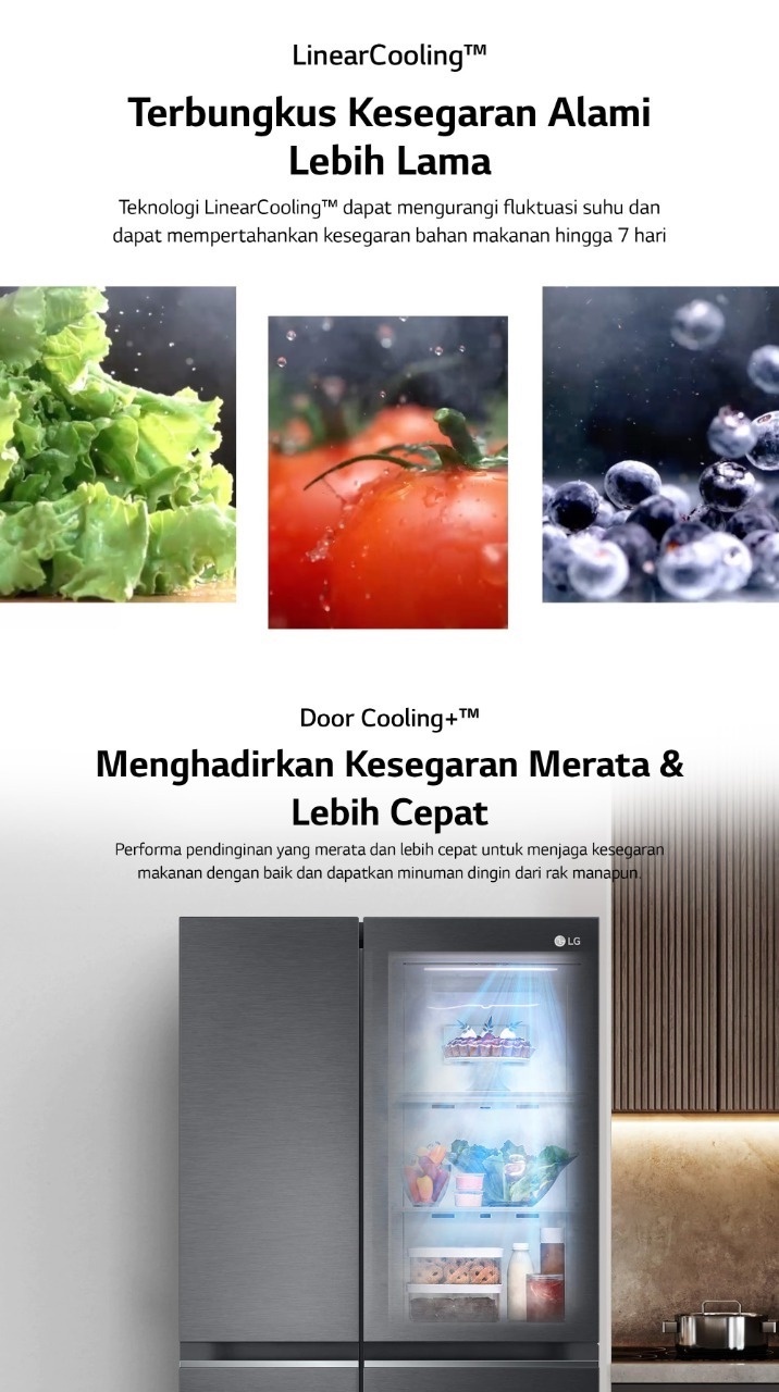 Jual LG Kulkas Side by Side 674L / 617L- UVnano - Hygiene Fresh - Smart Inverter - ThinQ - GC ...