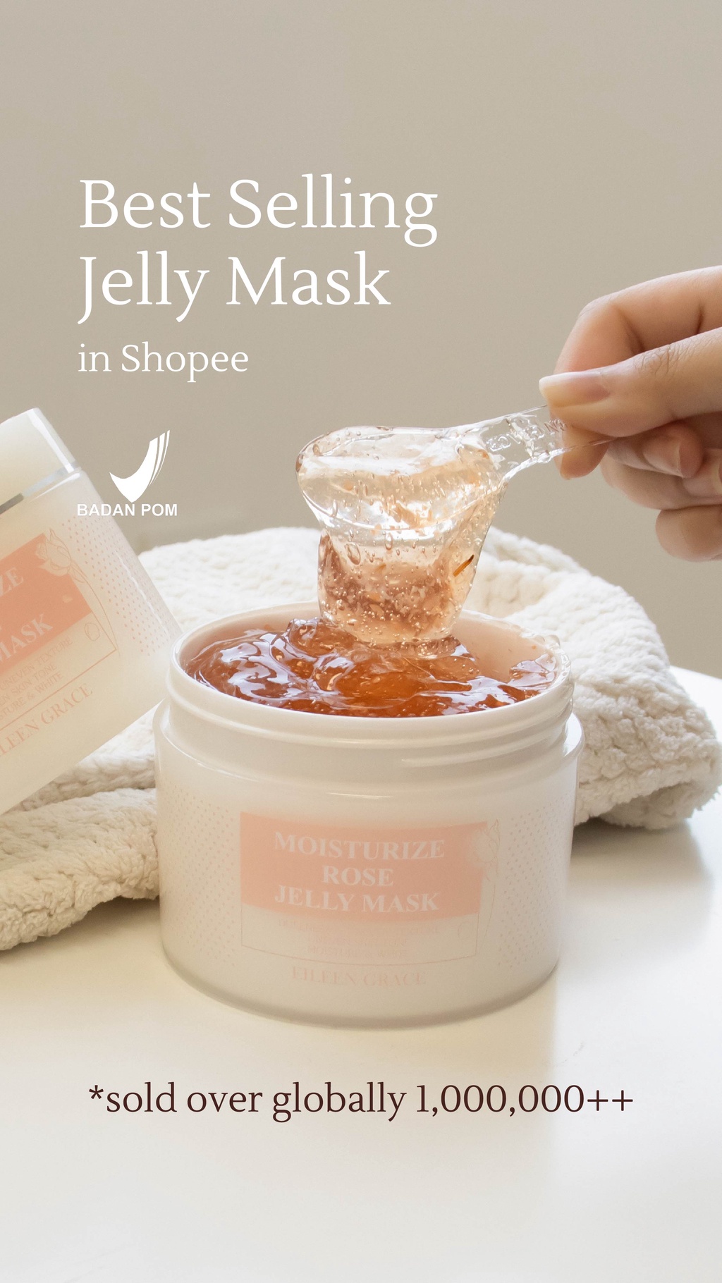 Jual EILEEN GRACE - Moisturize Rose Jelly Mask 300 ml x2 | Masker ...