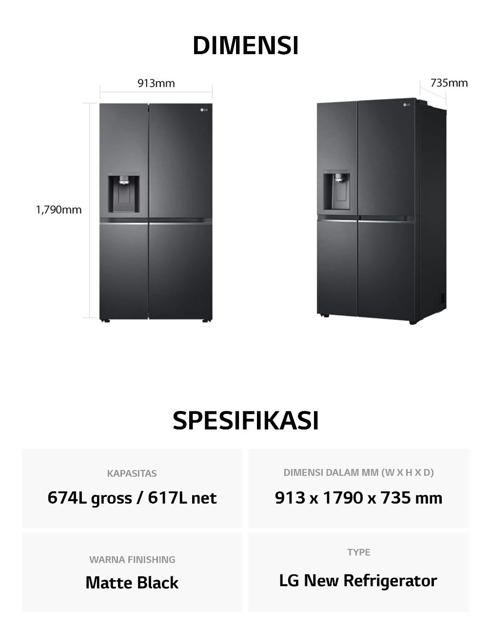 Jual LG Kulkas Side by Side 674L / 617L- UVnano - Hygiene Fresh - Smart Inverter - ThinQ - GC ...