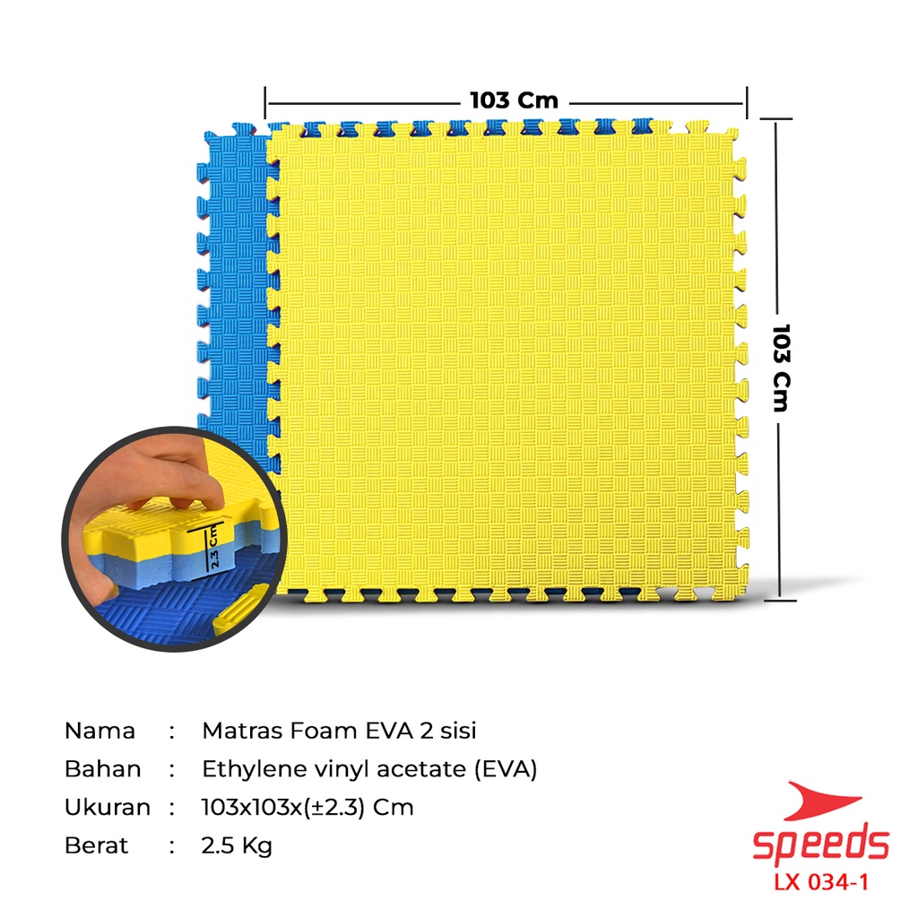 Jual SPEEDS Matras Evamat Matras Beladiri Taekwondo Karate Matras ...