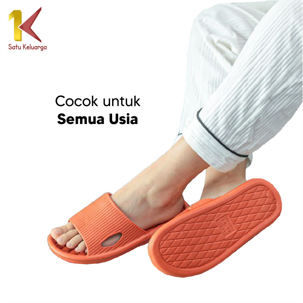 Jual Satu Keluarga Sandal Rumah Berkualitas EVA Karet Polos S35 Sandal ...