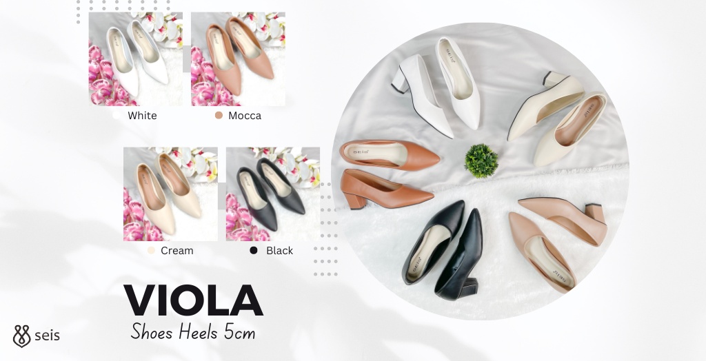 Jual SEIS Viola Sepatu Heels Wanita Hak 5 cm | Shopee Indonesia