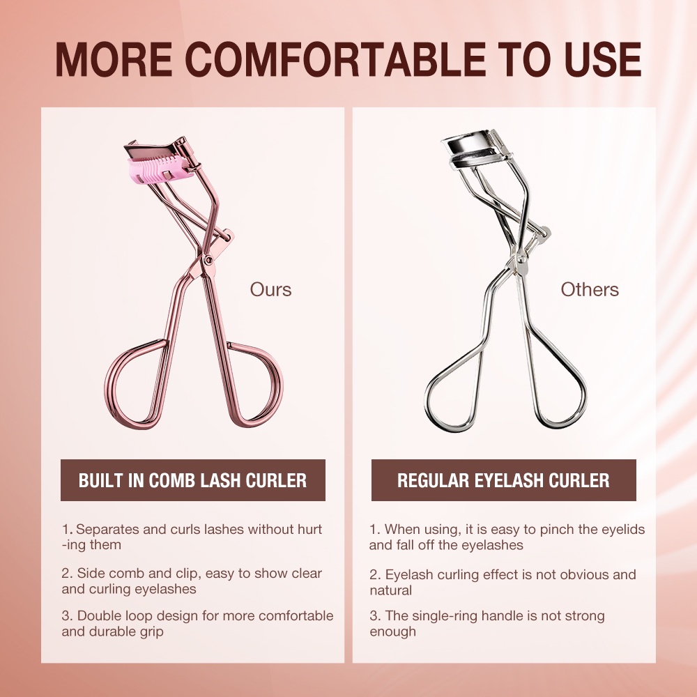 Jual O.TWO.O Comb Eyelash Curler Warping Fits All Eye Shapes Eyelashes ...