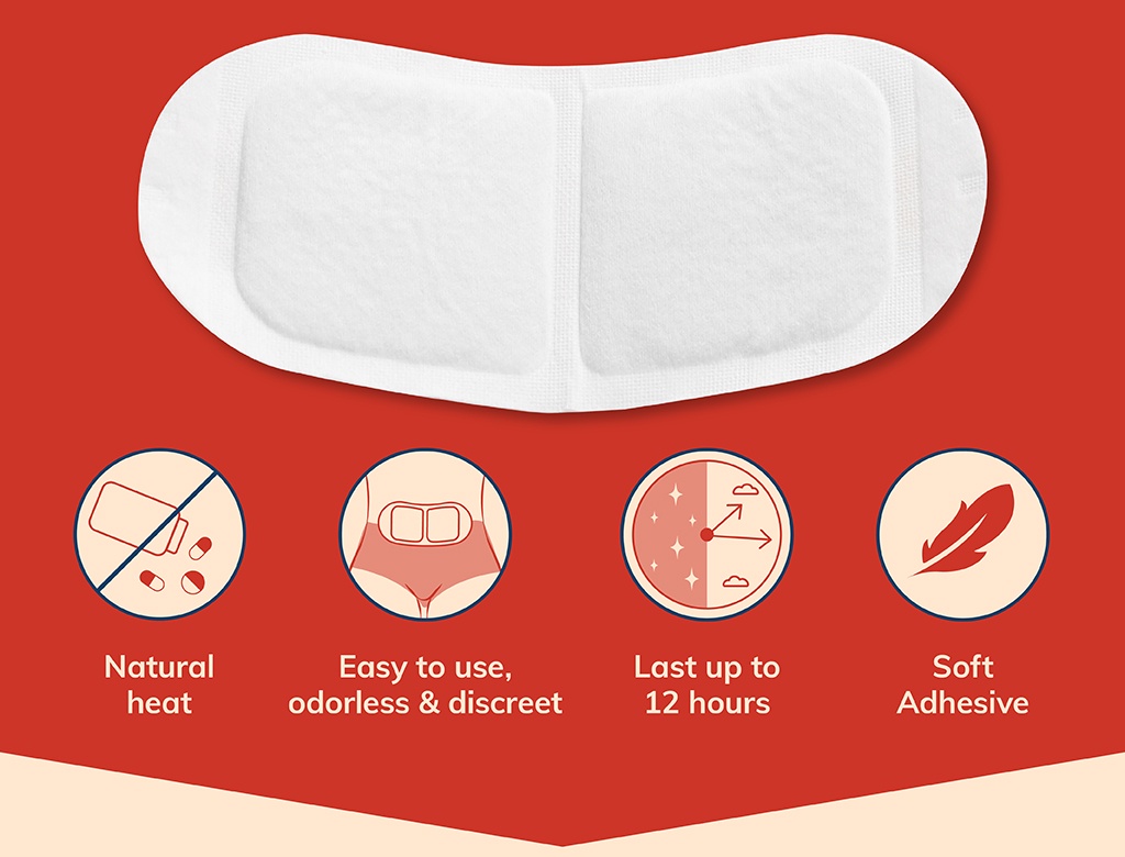 Jual MenstruHeat | Kompres Hangat Haid -1 box/6 pcs | Produk Singapur ...