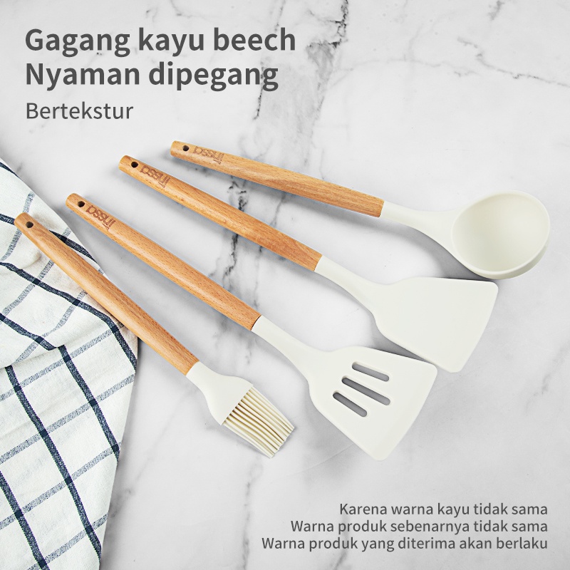 Jual Simplus Alat Masak Spatula Sutil Silikon Food Grade Tahan Panas ...