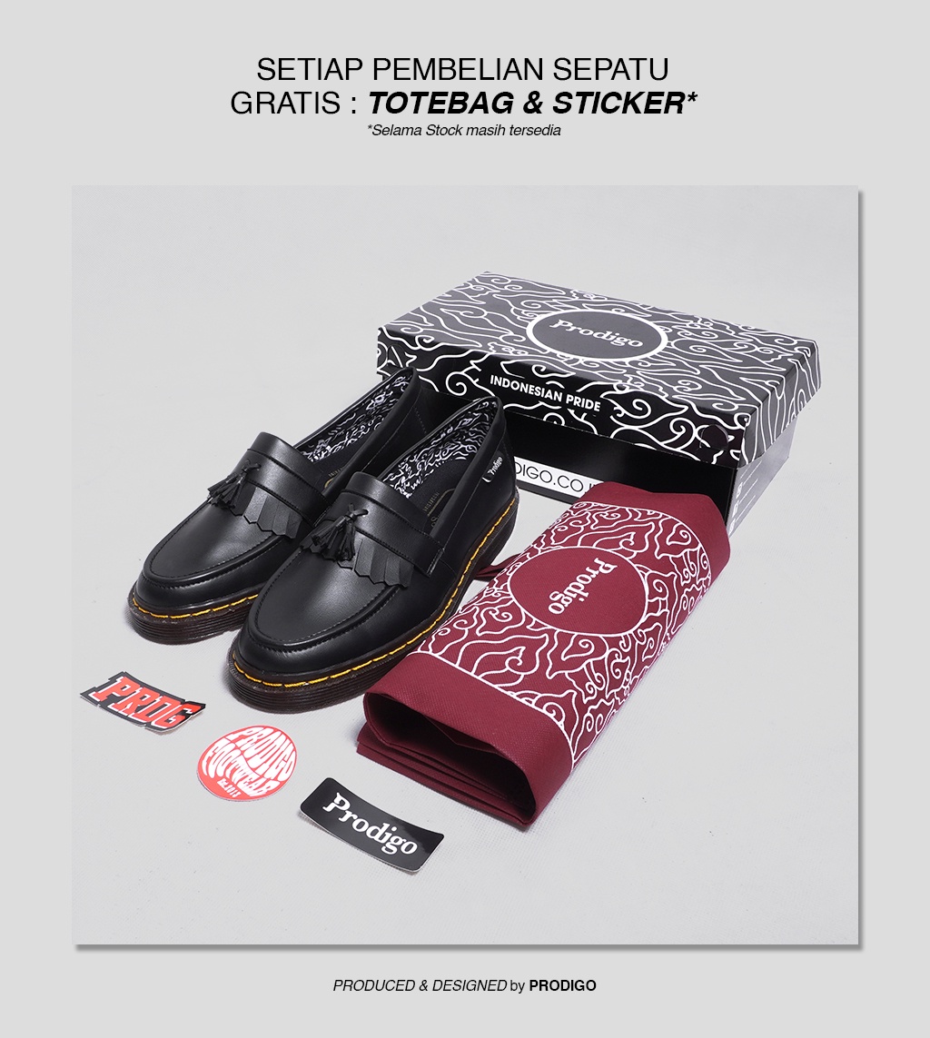 Jual Prodigo * Sepatu Pria Blora hitam | Sepatu Slip On | Loafer ...