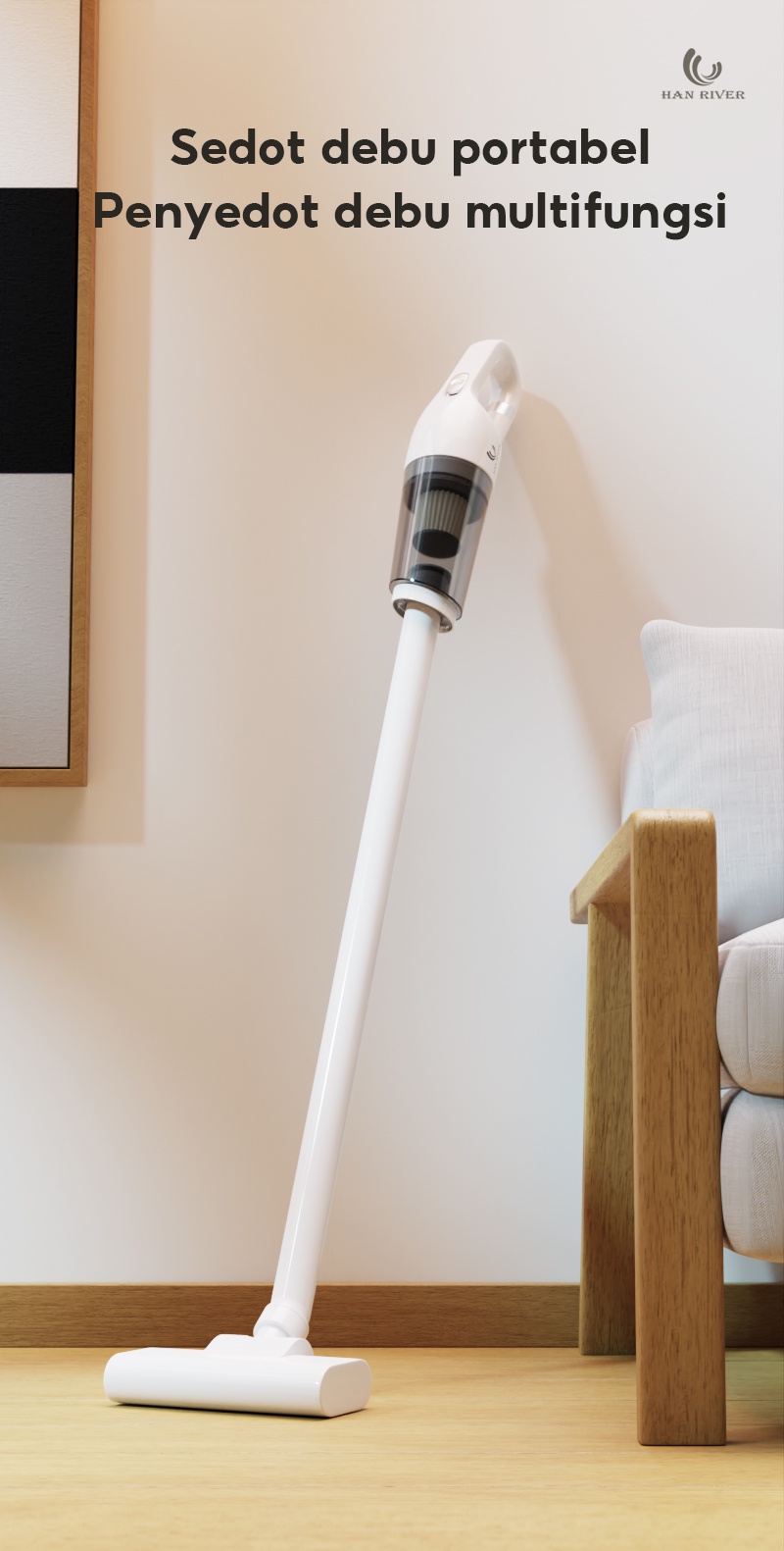 Jual HAN RIVER Vacuum Cleaner Penyedot Debu 5in1 Vacuum Cleaner 20000Pa | Shopee Indonesia
