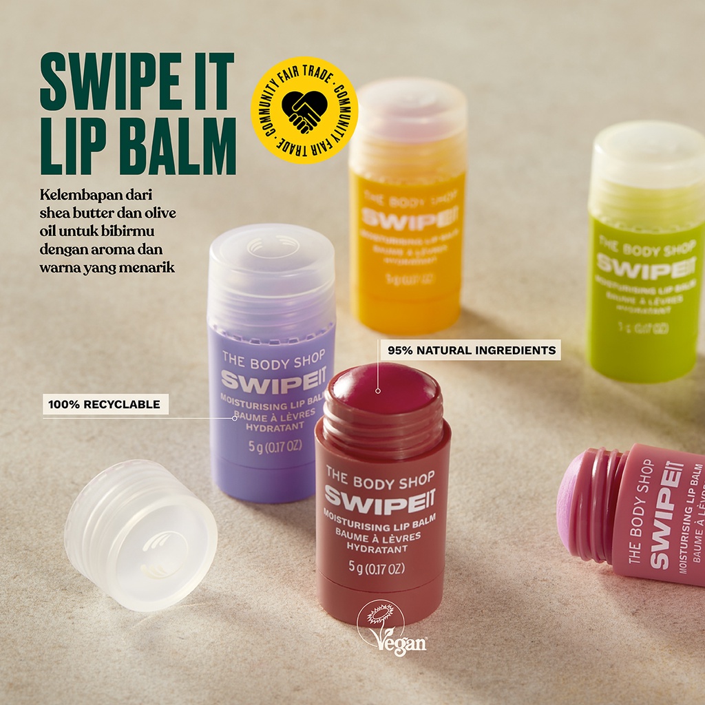 Jual The Body Shop Swipe It Lip Balm Passionfruit 5gr | Shopee Indonesia