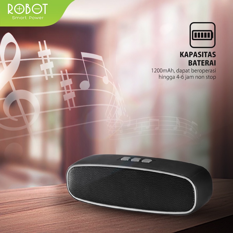 Jual ROBOT Speaker Wireless Speaker Bluetooth Mini Super Bass RB210 Hi-Fi Portable Audio Speaker ...