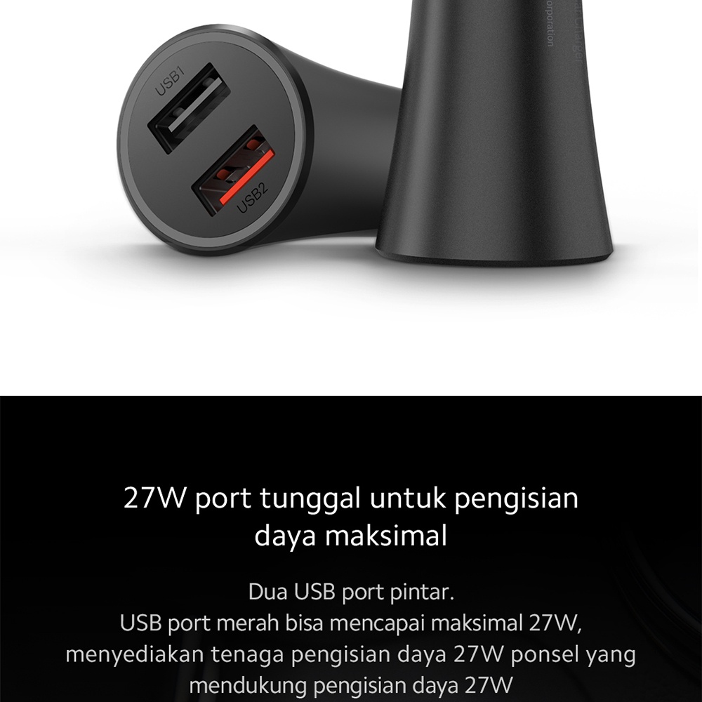 Jual Xiaomi 37W Dual Port Charger | Port Ganda | Indikator LED ...