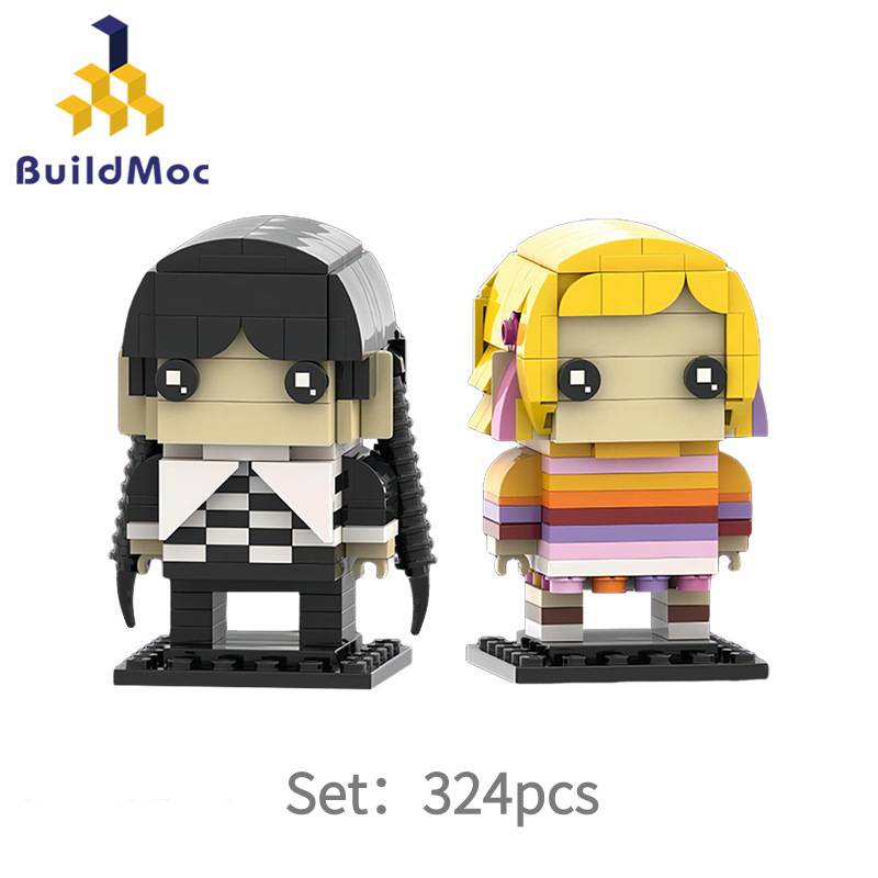 Jual Buildmoc Keluarga Adam Brick Figure Rabu Dan Serigala Mainan ...