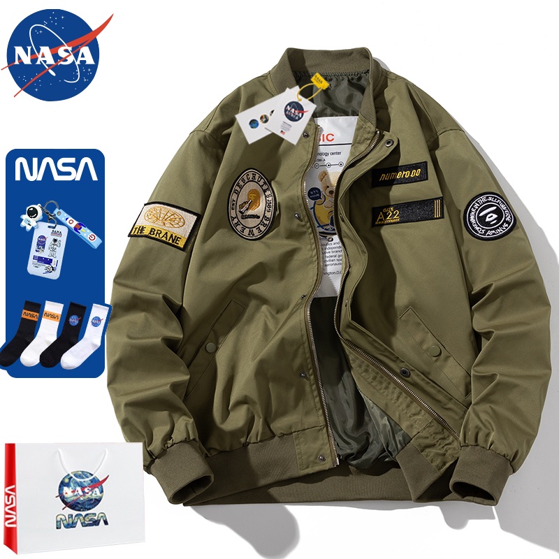 Jual JACKET BOMBER Nasa Autumn/Winter Fashion Brand American Loose ...