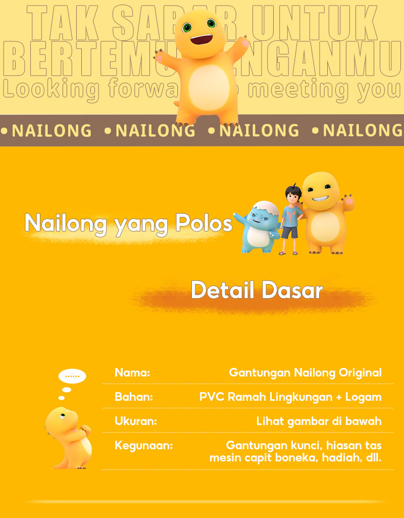 Jual OHSOME - Mainan Anak Dewasa Ganci Gantungan Kunci Nailong Yellow ...