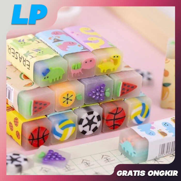 Jual Penghapus Pensil Karakter H642 Penghapus Pensil Karakter Buah ...