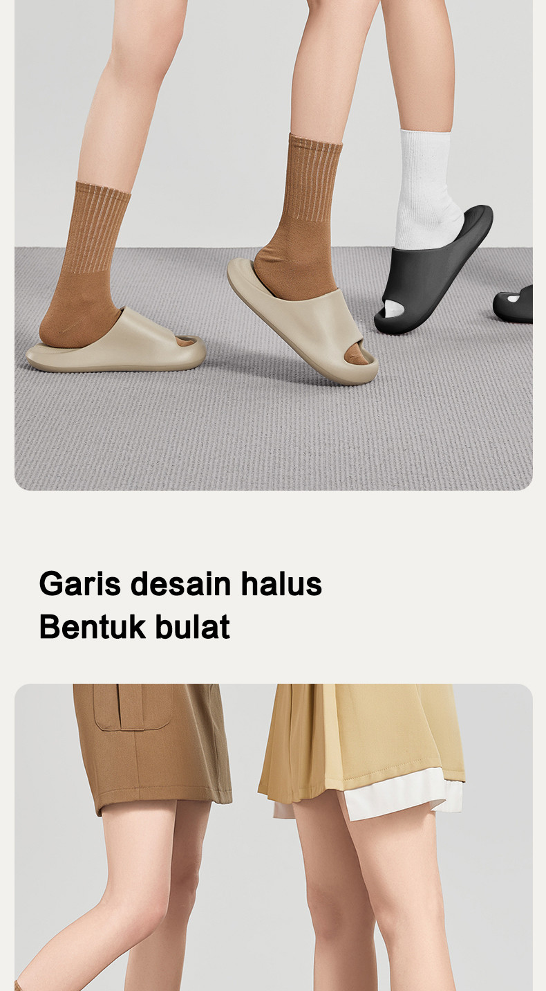 Jual Sendal Slop Cowo Sandal Pria Wanita Kekinian Empuk Sendal Laki ...