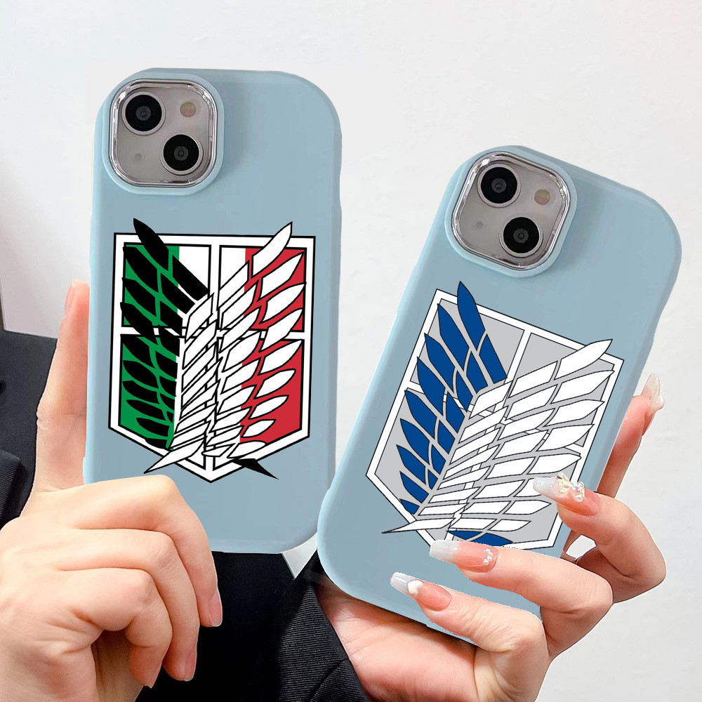 Jual ZR57 Attack on Titan Biru Casing untuk iPhone 15 13 14 Pro Max ...