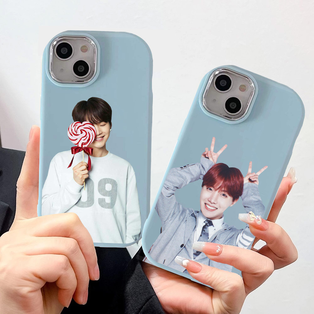 Jual ZR45 Bangtan Boys Biru Casing untuk iPhone 15 13 14 Pro Max Plus ...
