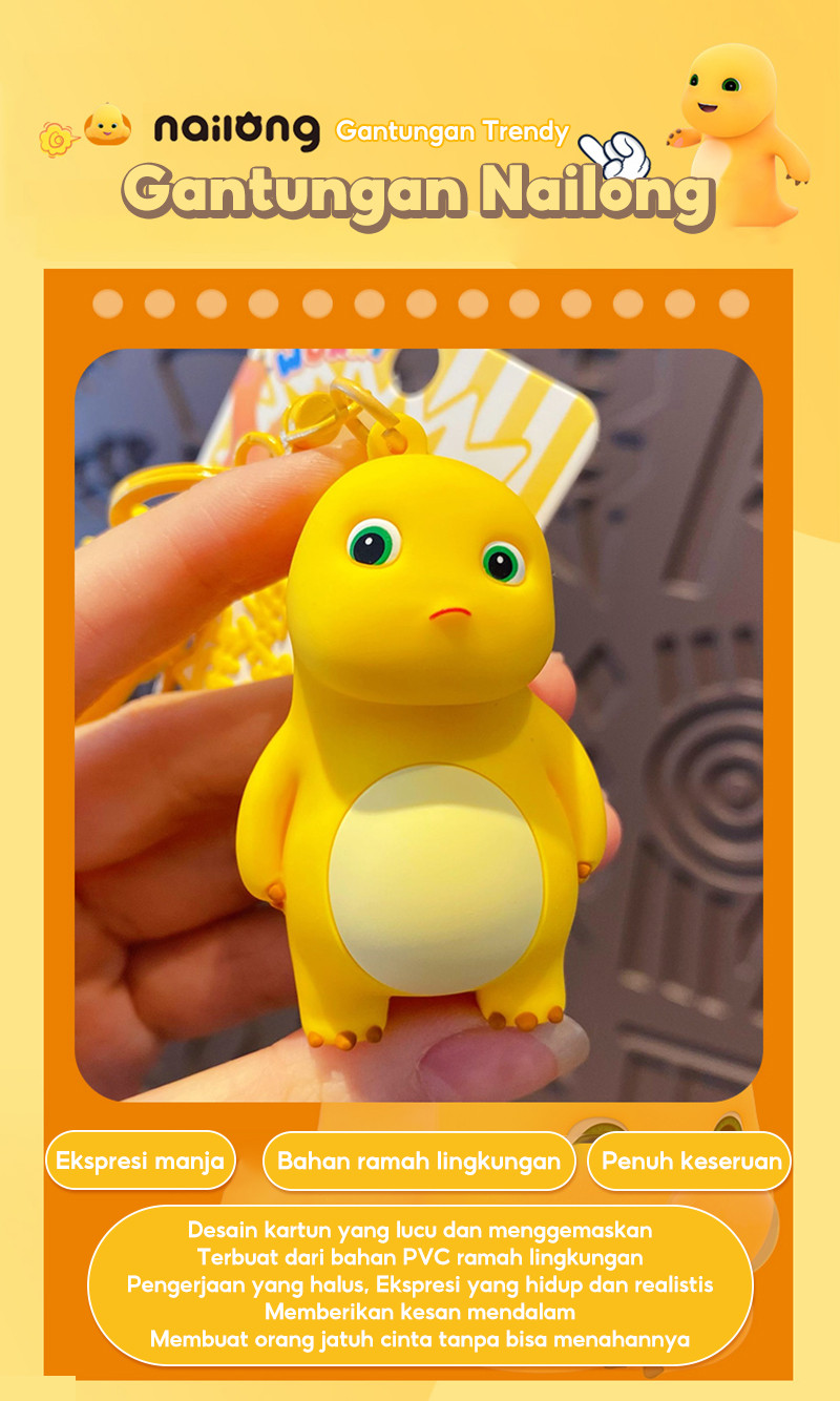 Jual OHSOME - Mainan Anak Dewasa Ganci Gantungan Kunci Nailong Yellow ...