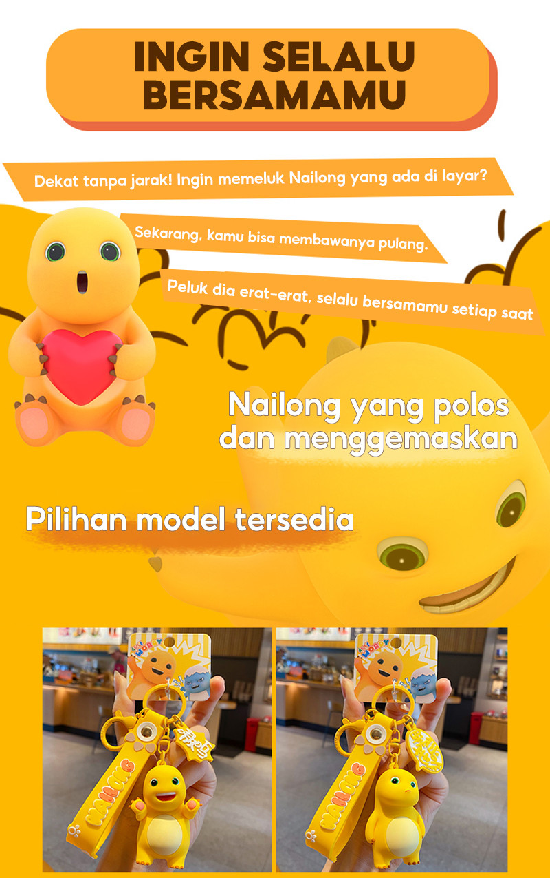 Jual OHSOME - Mainan Anak Dewasa Ganci Gantungan Kunci Nailong Yellow ...