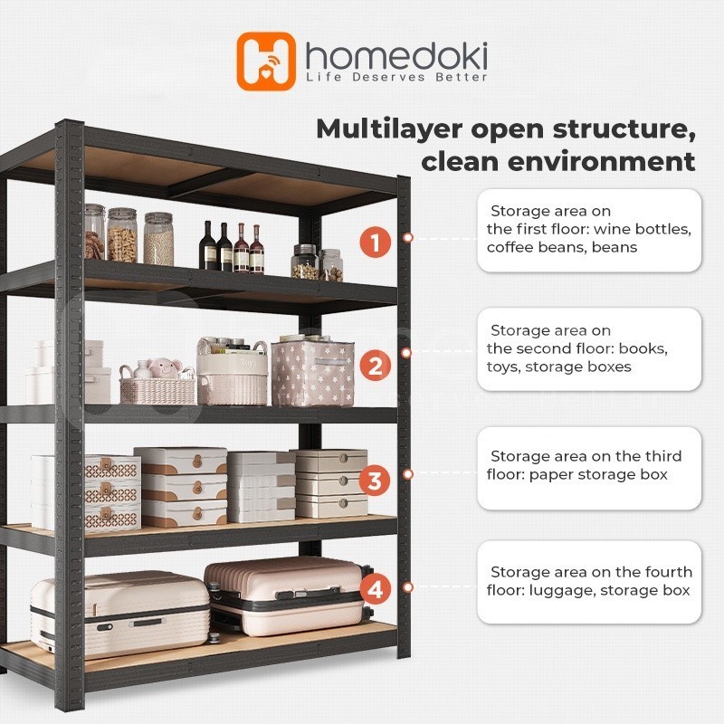 Jual Homedoki Rak Susun Besi/Rak Besi Siku 5 Susun /Rak Besi Susun ...