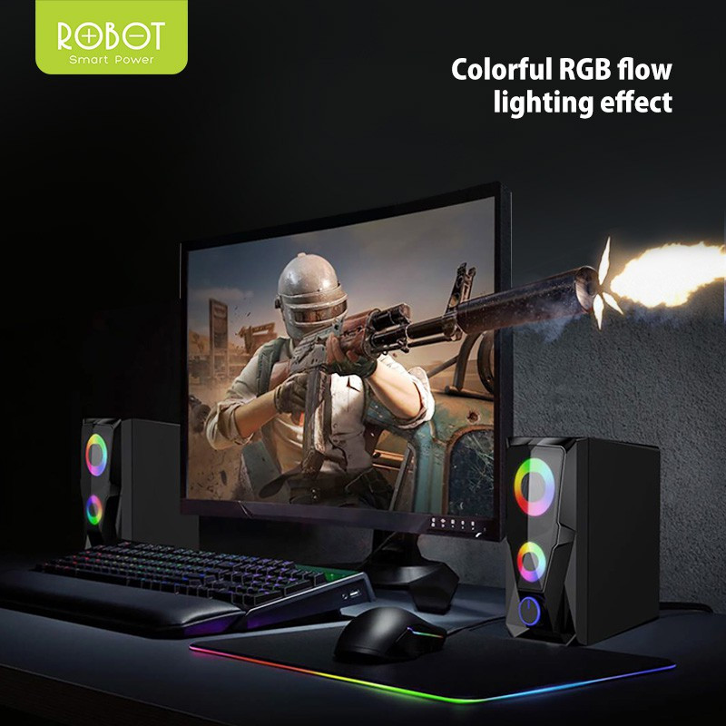 Jual ROBOT Speaker Gaming USB Portable PC Speaker Aktif Multimedia ...