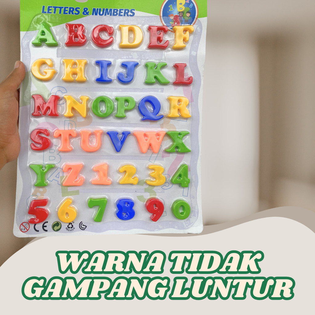 Jual QATOVA MAINAN EDUKASI ANAK ABJAD ANGKA HURUF MAGNET ALPHABET ...