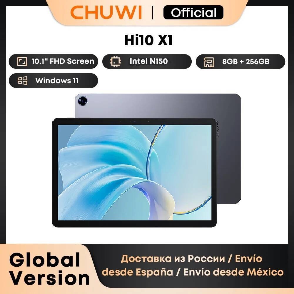 Jual CHUWI 2025 Hi10 X1 2 Dalam 1 Layar 10.1 inci Prosesor Intel N150 LPDDR5 RAM 8GB SSD 256GB ...