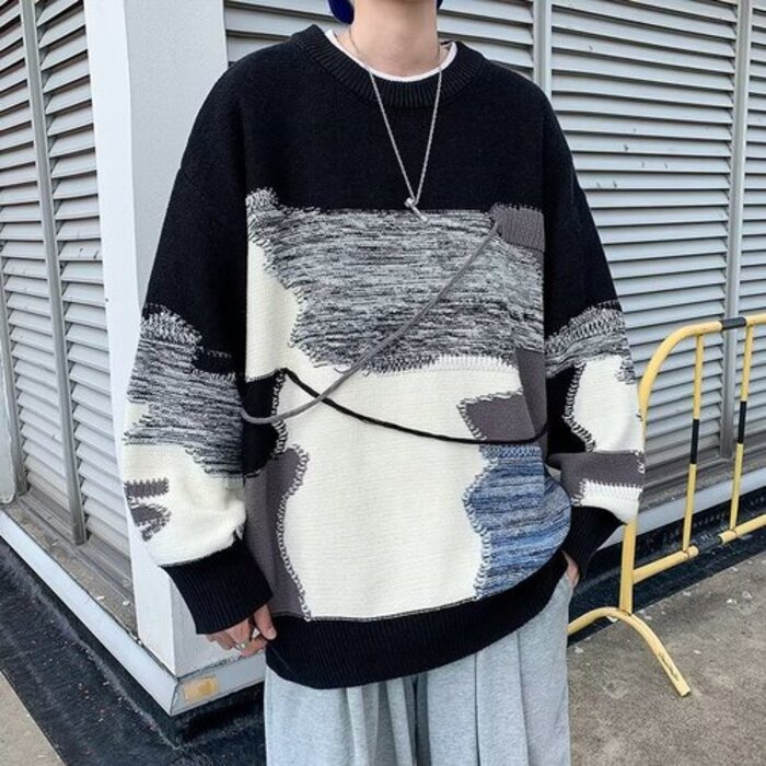 Jual sweater motif sweater gugur dan musim dingin untuk laki-laki ...