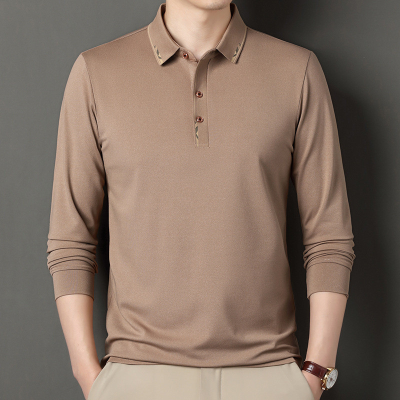 Jual Kemeja Polo Polo baju pria lengan panjang santai baru musim gugur ...