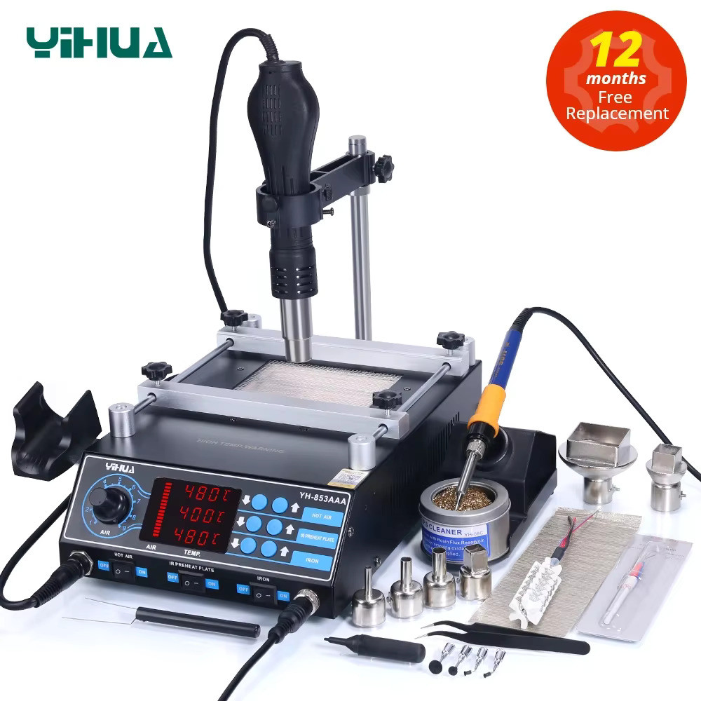 Jual YIHUA 853AAA 1200W Pemanasan Pra Soldering Preheater PCB BGA ...
