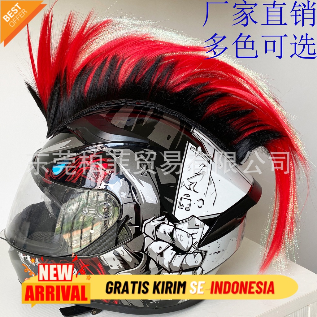 Jual Wig Rambut Palsu Helm Motor Import Pemimpin Mekanisme Baru ...