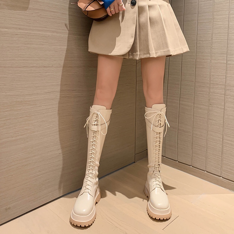 Jual Sepatu boots tinggi wanitaSepatu jarum tinggi Martin gaya Inggris ...