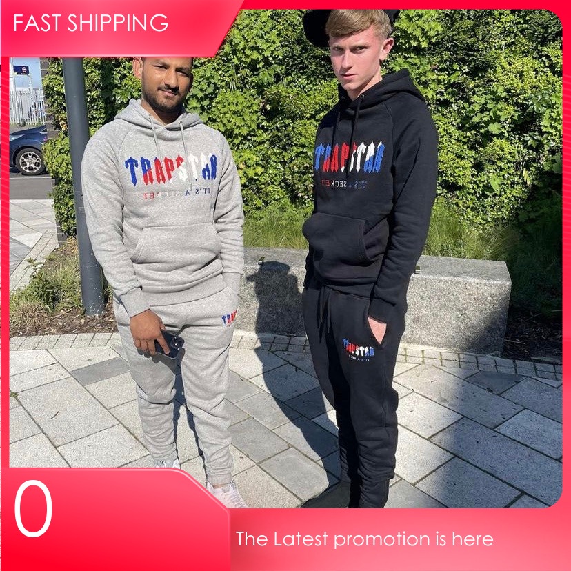 Jual Hoodie Zipper Sporty Pria Trapstar Rainbow Towel Embroidered Plush ...