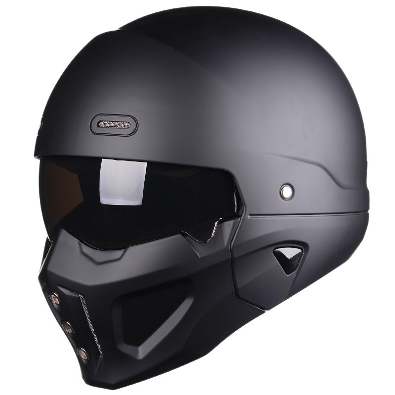 Jual Helm Pria [New Trend] Samurai Black Scorpion Male Harley ...