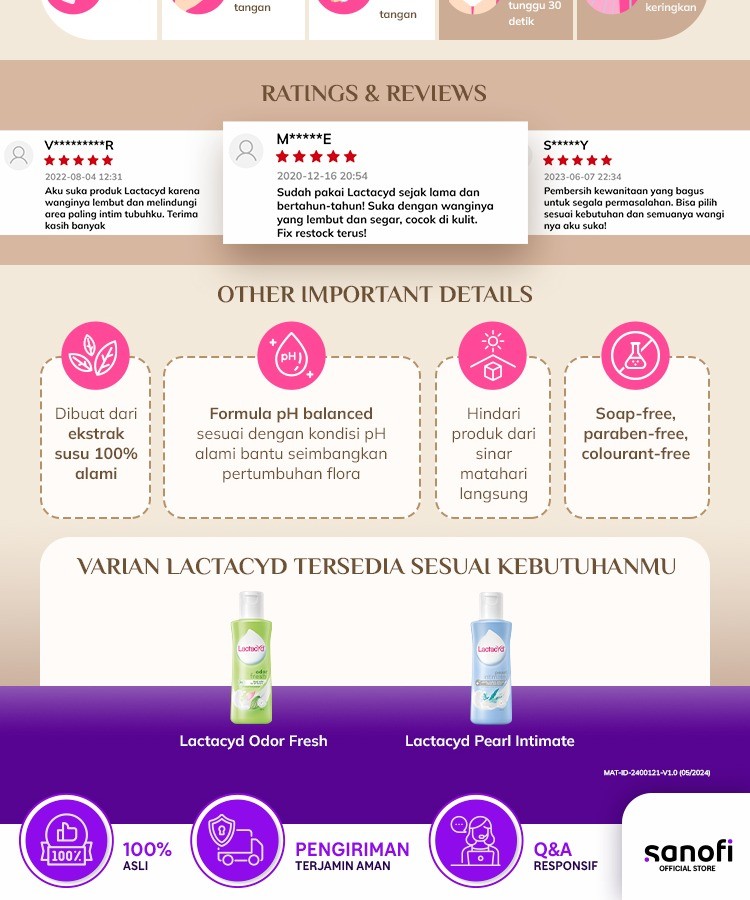 Jual Lactacyd All Day Care Feminine Wash 60mL - Pembersih Kewanitaan untuk Melindungi dari Gatal ...