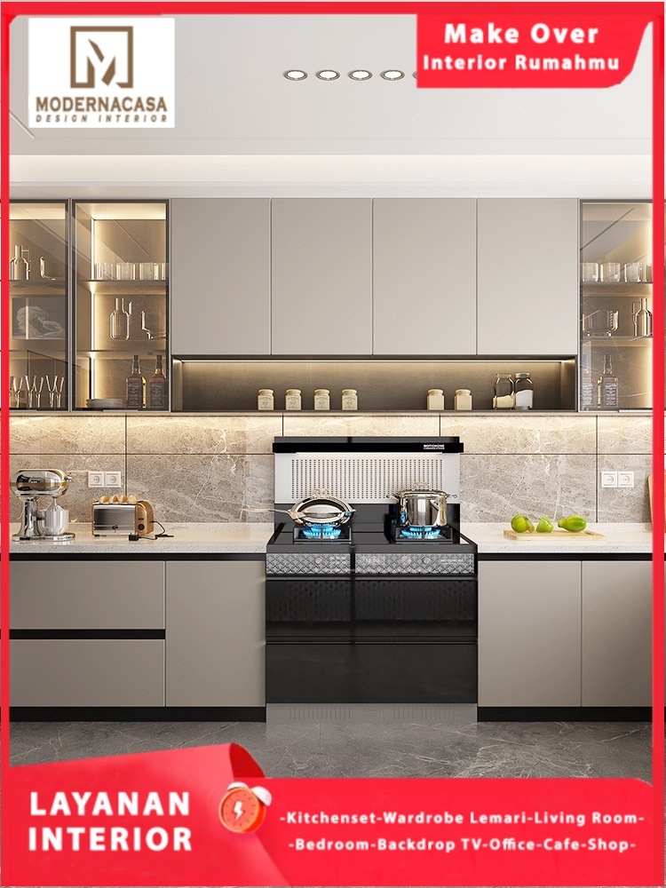 Jual Kabinet Moderna modern minimalis embedded small unit top quartz ...