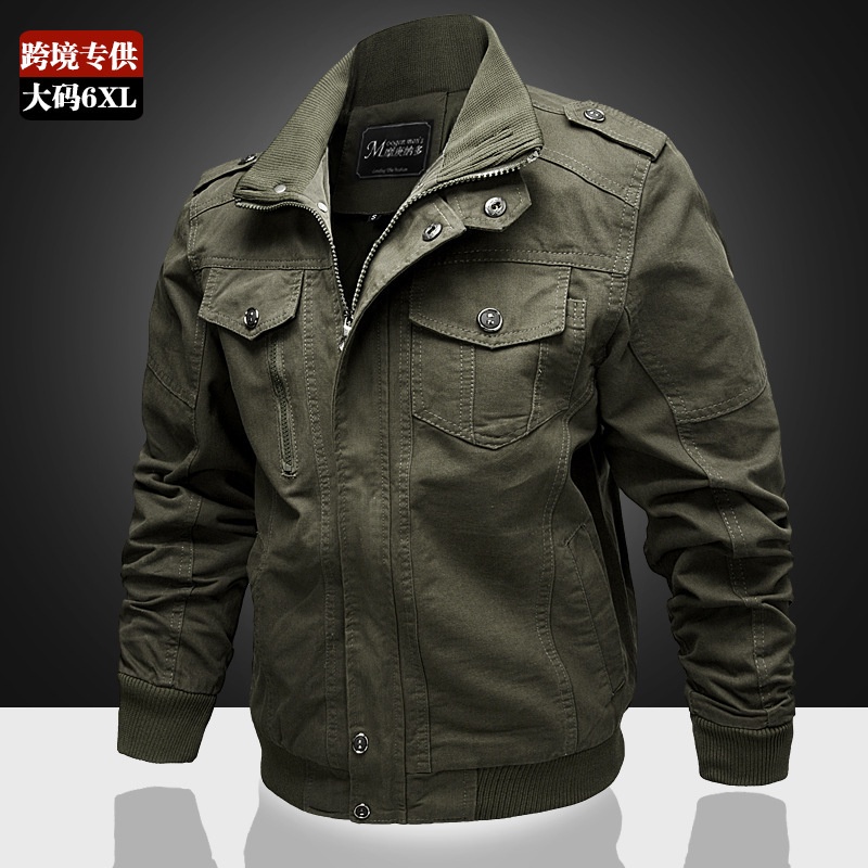Jual jaket army Pakaian seragam militer pria baju pekerjaan kapas ...