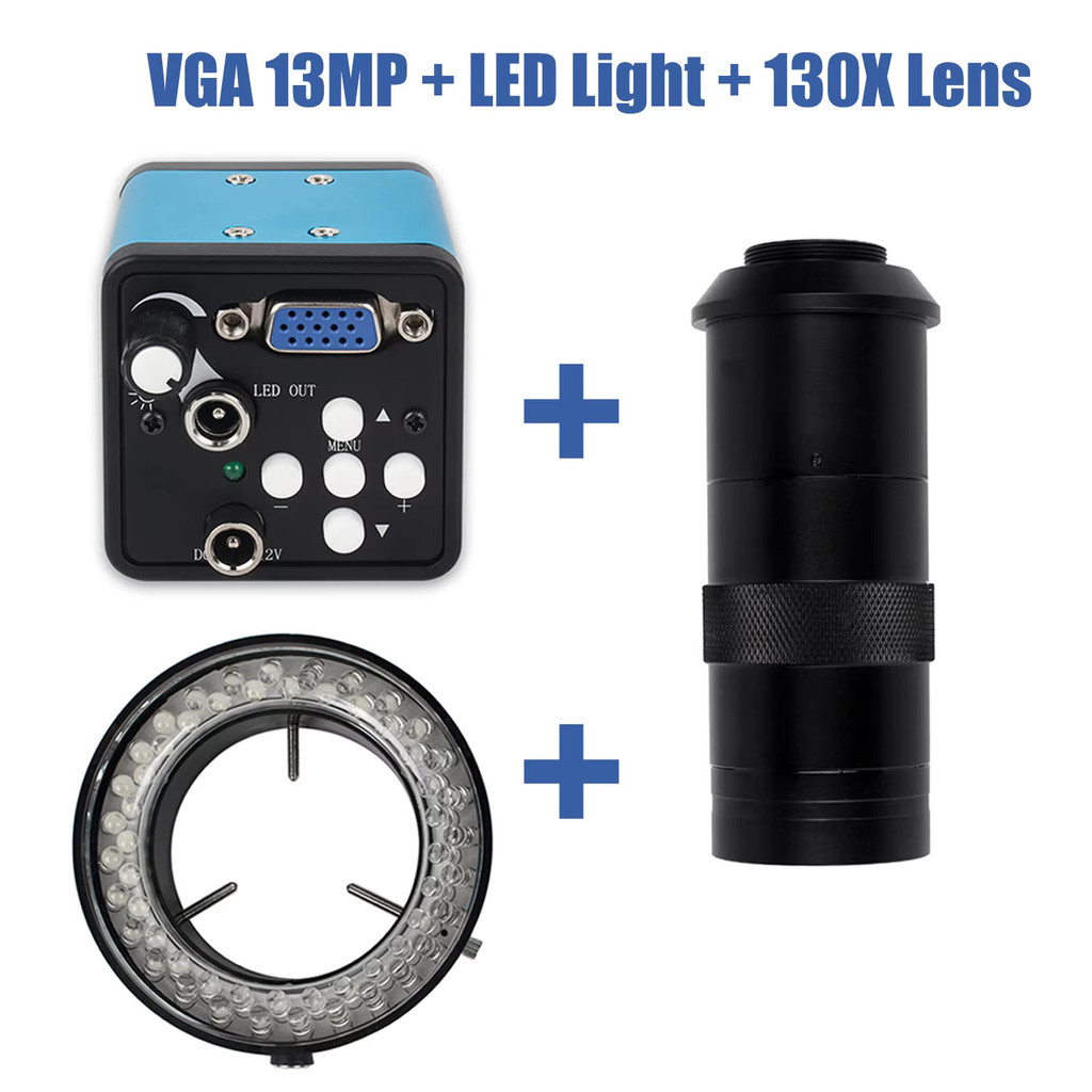 Jual 13MP VGA Video Mikroskop Kamera 1080P Zoom 1-130X C-mount Lens ...
