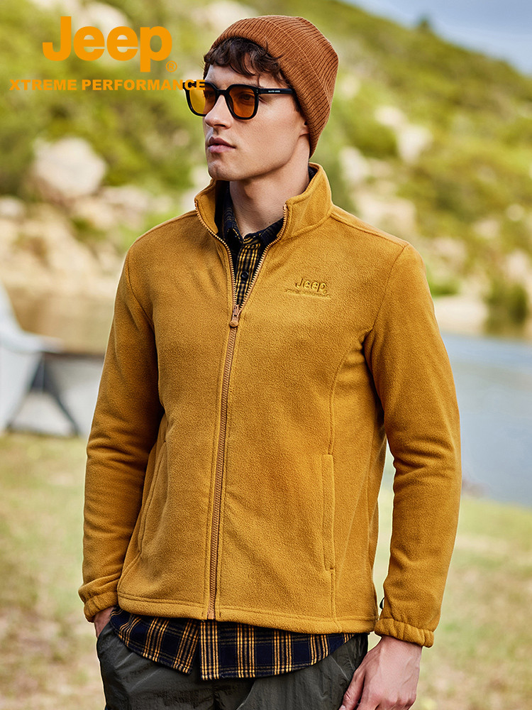Jual Jeep Outdoor Men's New Style with Thicked Fleece Coat ...