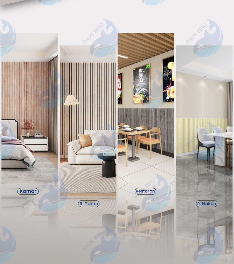 Jual Paus Biru - Wallpaper Sticker Dinding 3D Premium XPE Foam, Tebal ...