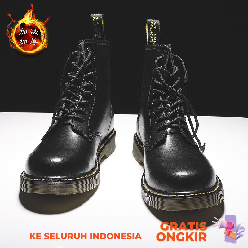 Jual Sepatu Boots Pria Casual Sepatu Martin, kulit, salju musim dingin ...