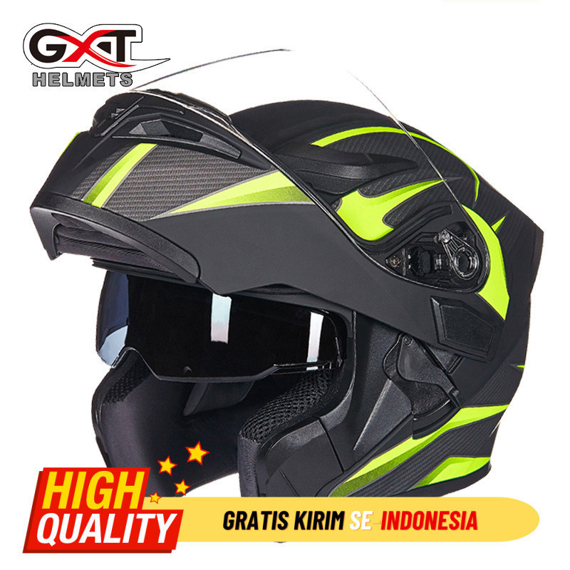 Jual Helm Full Face Terbaru dan Keren GXT Dual Lens Anti Mist Ternyata ...