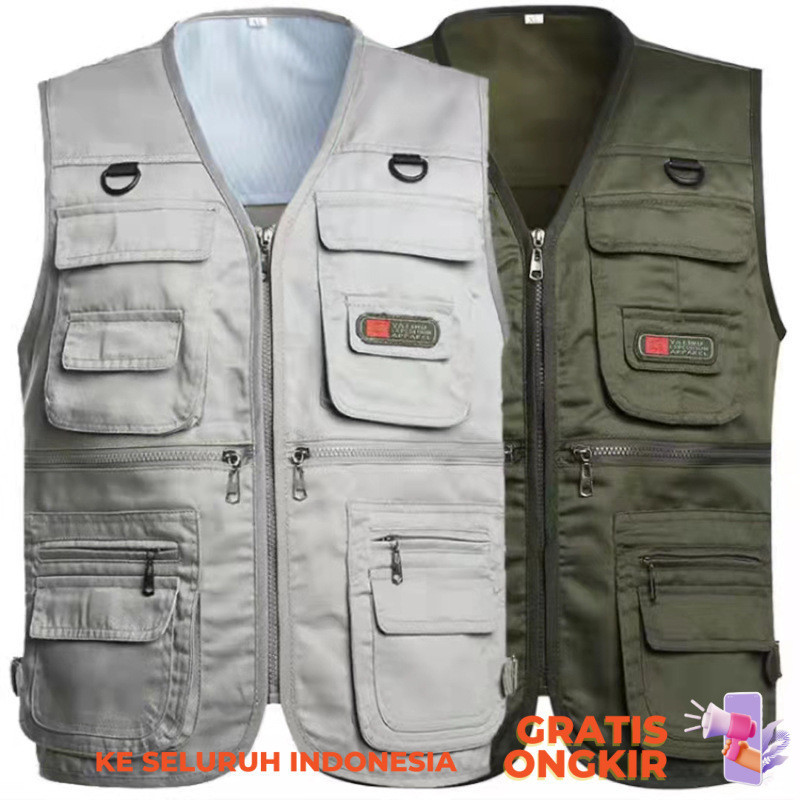 Jual Rompi Tebal Pria Summer Mesh Middle Ages People Fishing Four ...