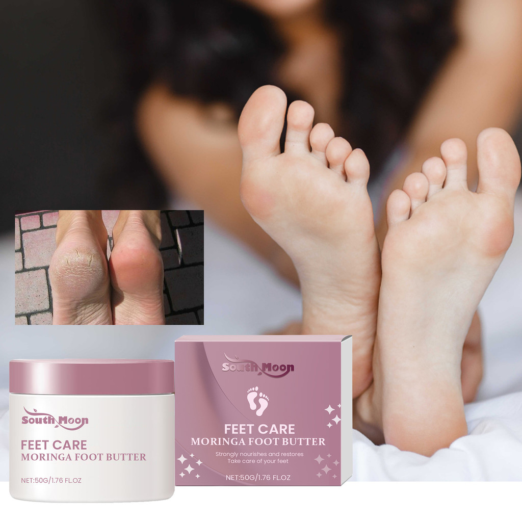 Jual South Moon Moringa Foot Cream 50g Relief of Dry Rough Foot Skin ...