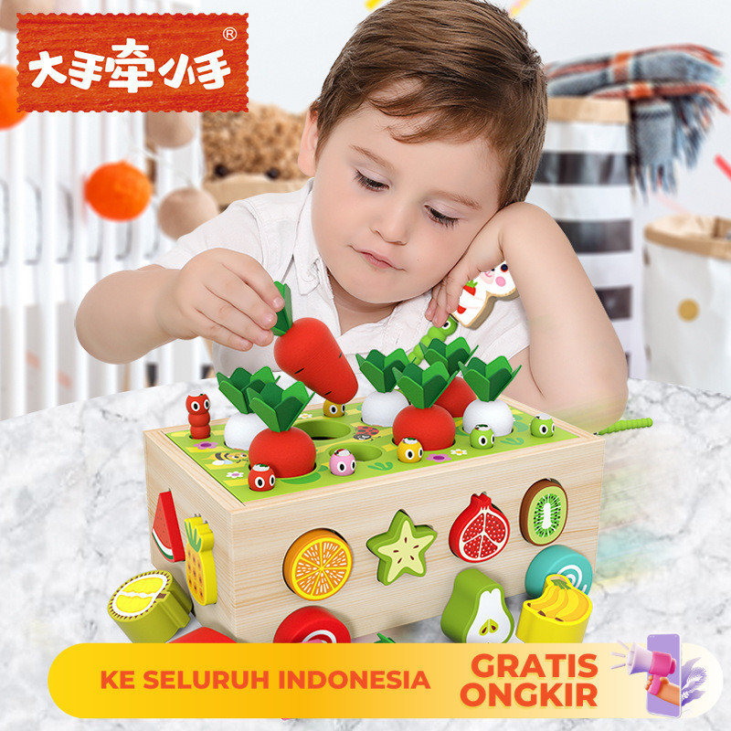 Jual Mainan Anak CPC Puzzle Chiren's Toy Farm Carrot menarik Bentuk ...
