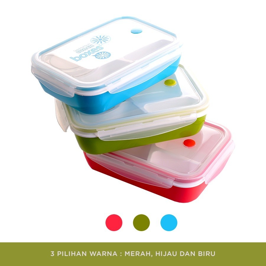 Jual Yooyee 415 Kotak Makan 4 sekat dengan mangkok sup | Shopee Indonesia